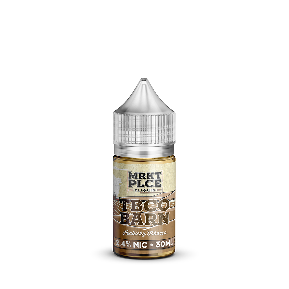 MRKT PLCE TBCO Barn Salt - Kentucky Tobacco 30mL, tobacco barn