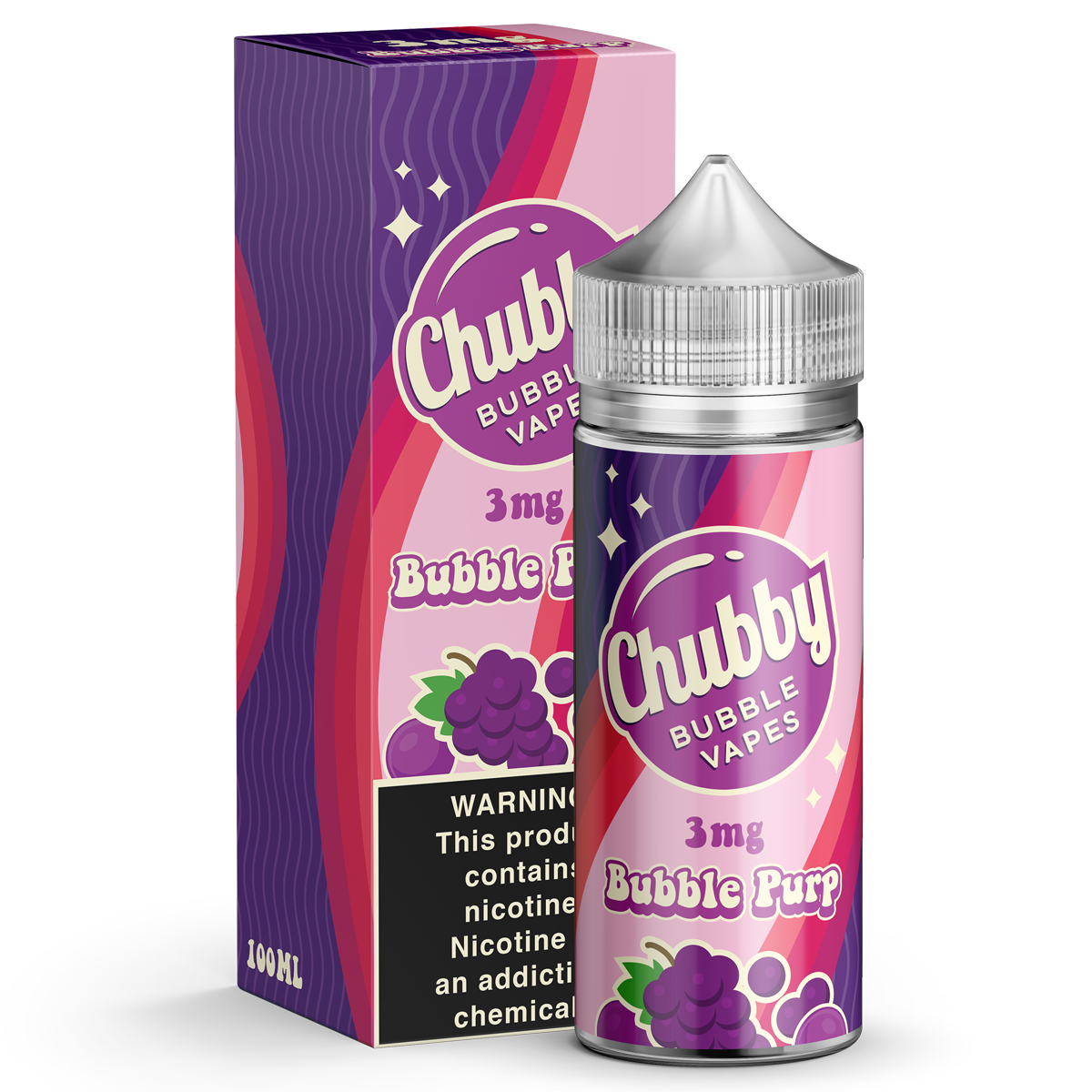 Chubby Bubble Vapes - Bubble Purp 100mL