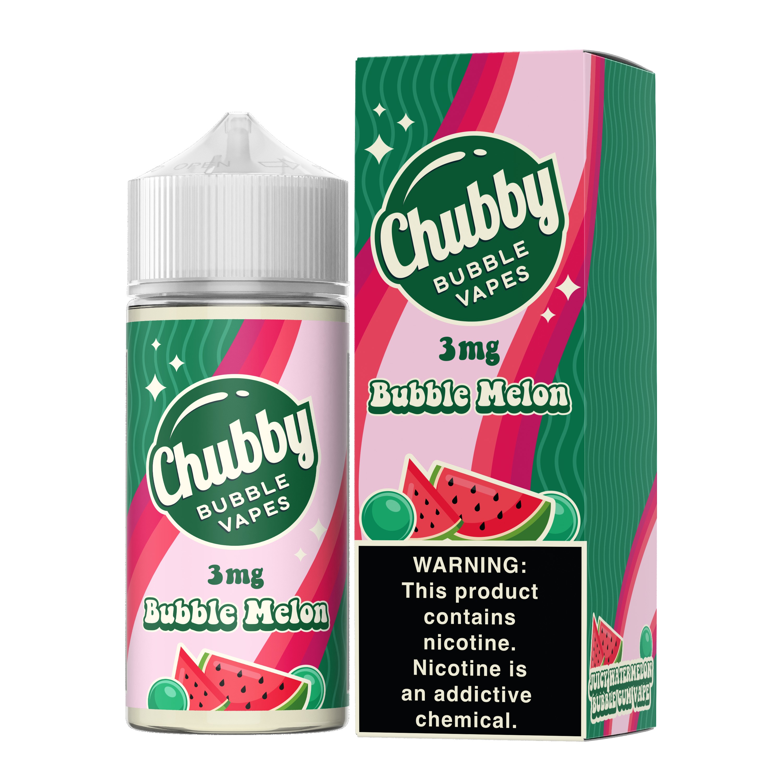 Chubby Bubble Vapes - Bubble Melon 100mL