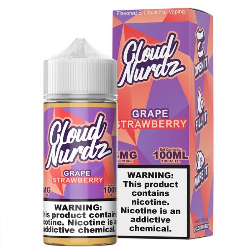 Flavor_fruit And Ice Cloud Nurdz 30mL Grape Strawberry ICED – Kings Of ...