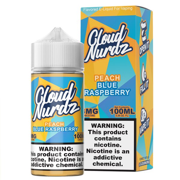 Cloud Nurdz Synthetic - Peach Blue Raspberry 100mL