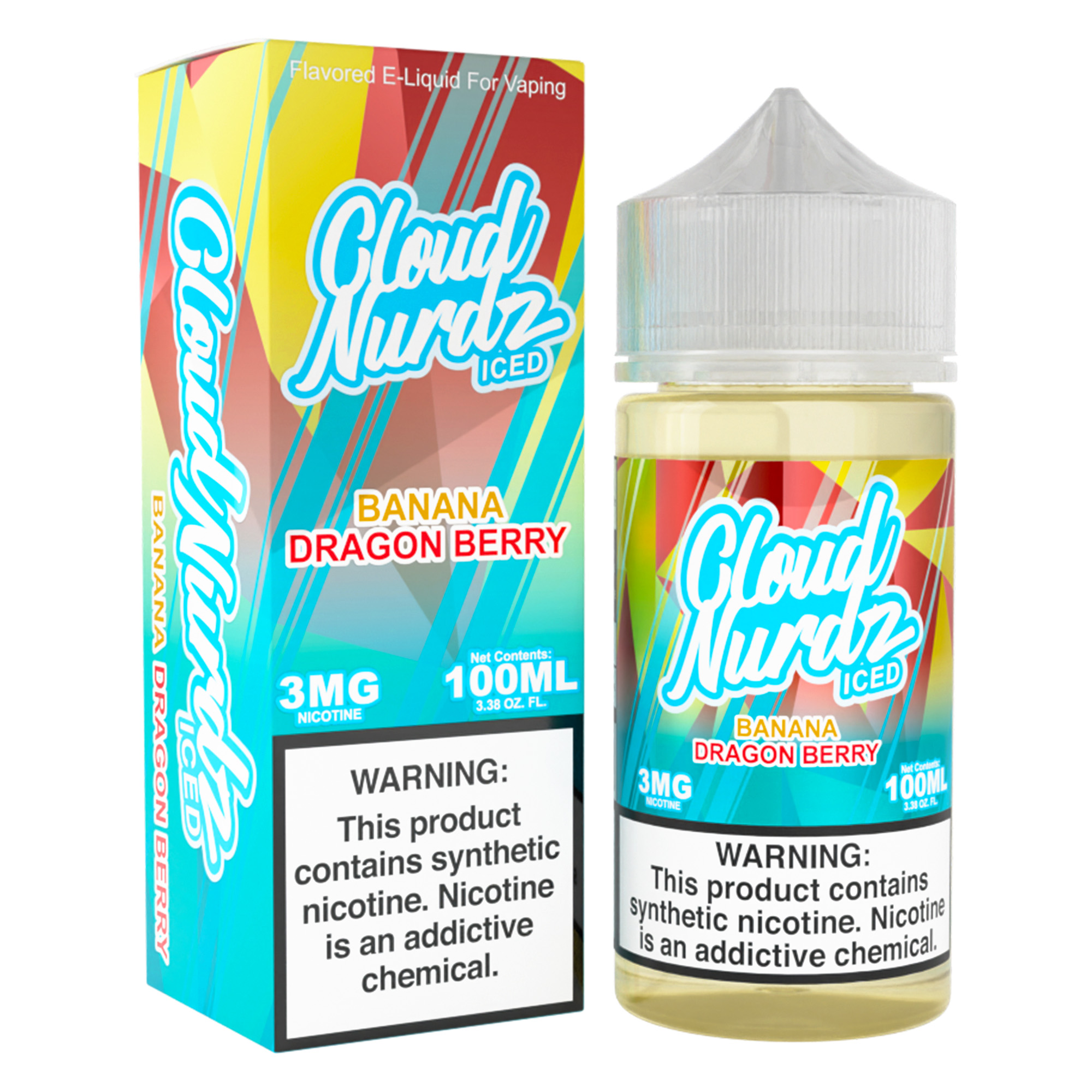 Cloud Nurdz Synthetic - Banana Dragon Berry ICED 100mL