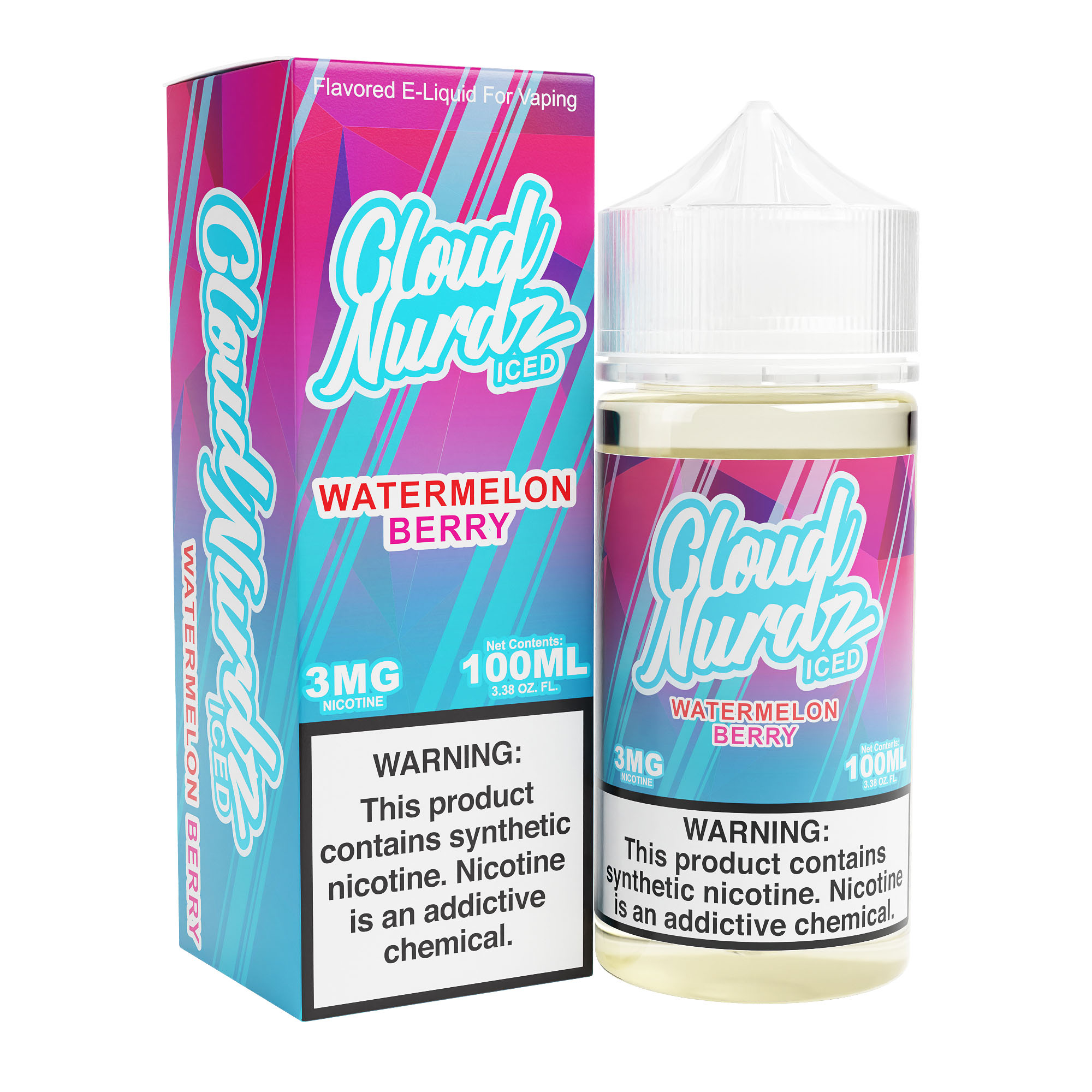 Cloud Nurdz Synthetic - Watermelon Berry ICED 100mL