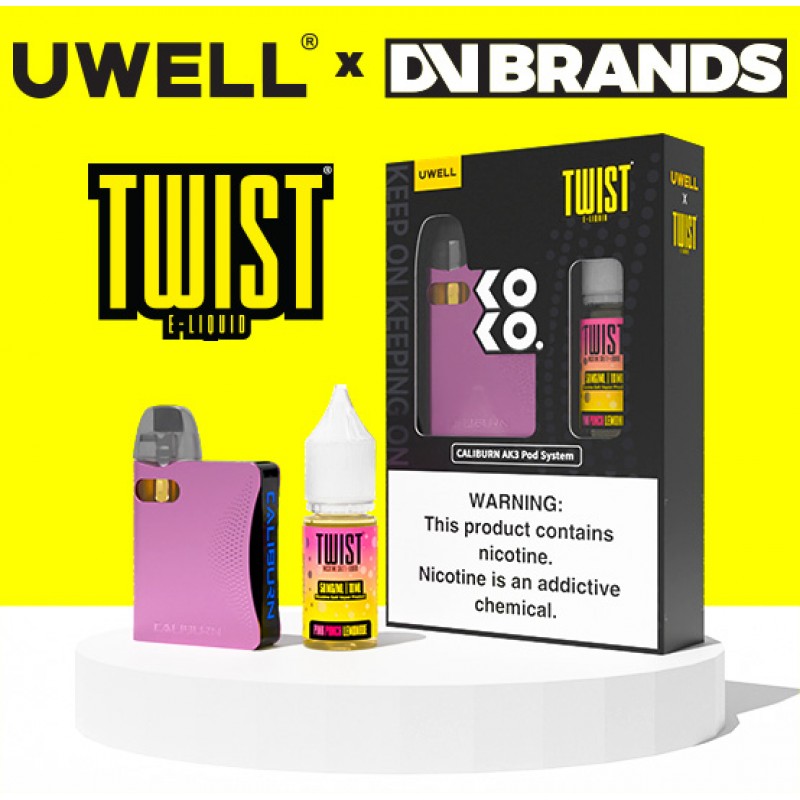 Twist Salt x Uwell Caliburn AK3 - E-Liquid + Device Bundle