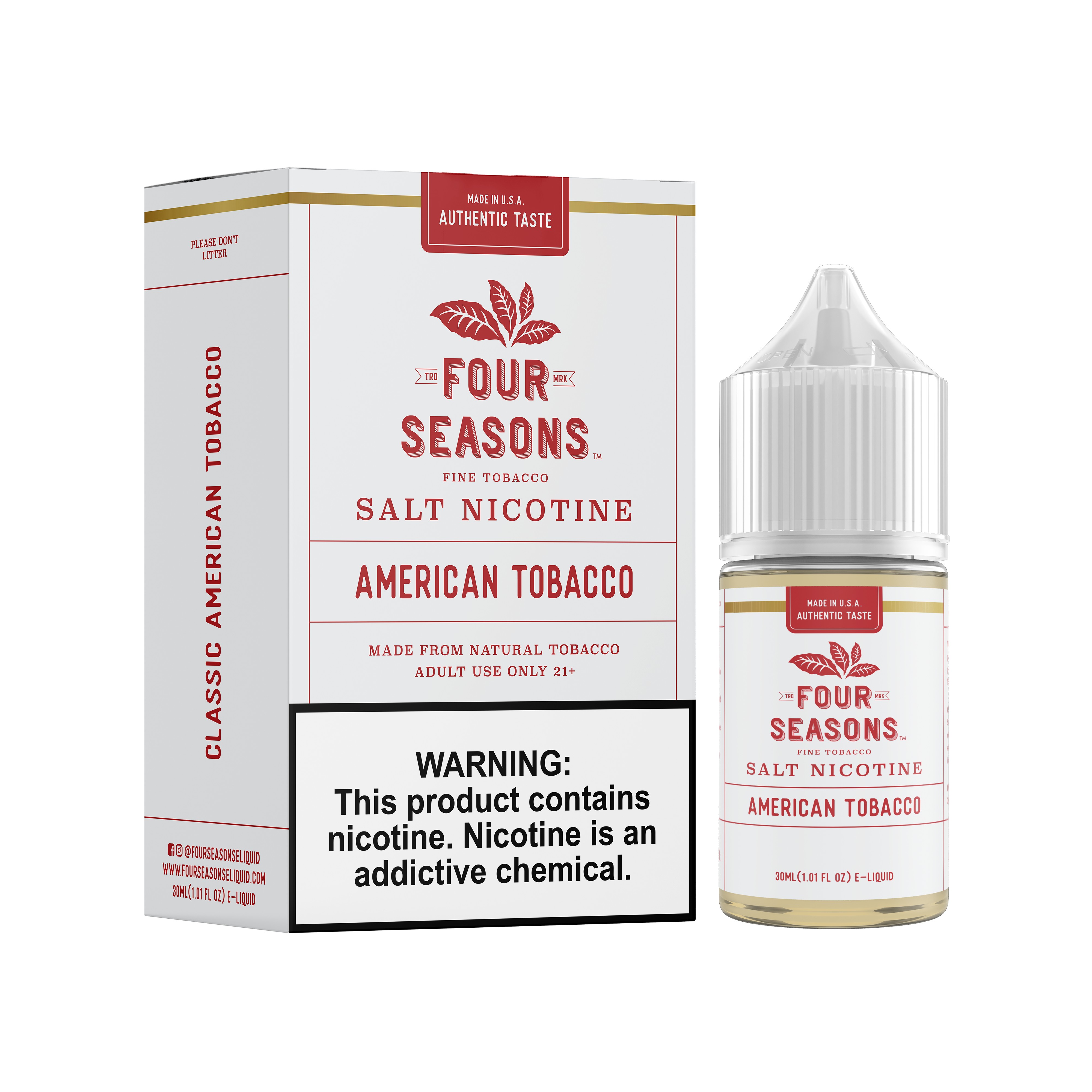 Four Seasons Salt - American Tobacco 30mL