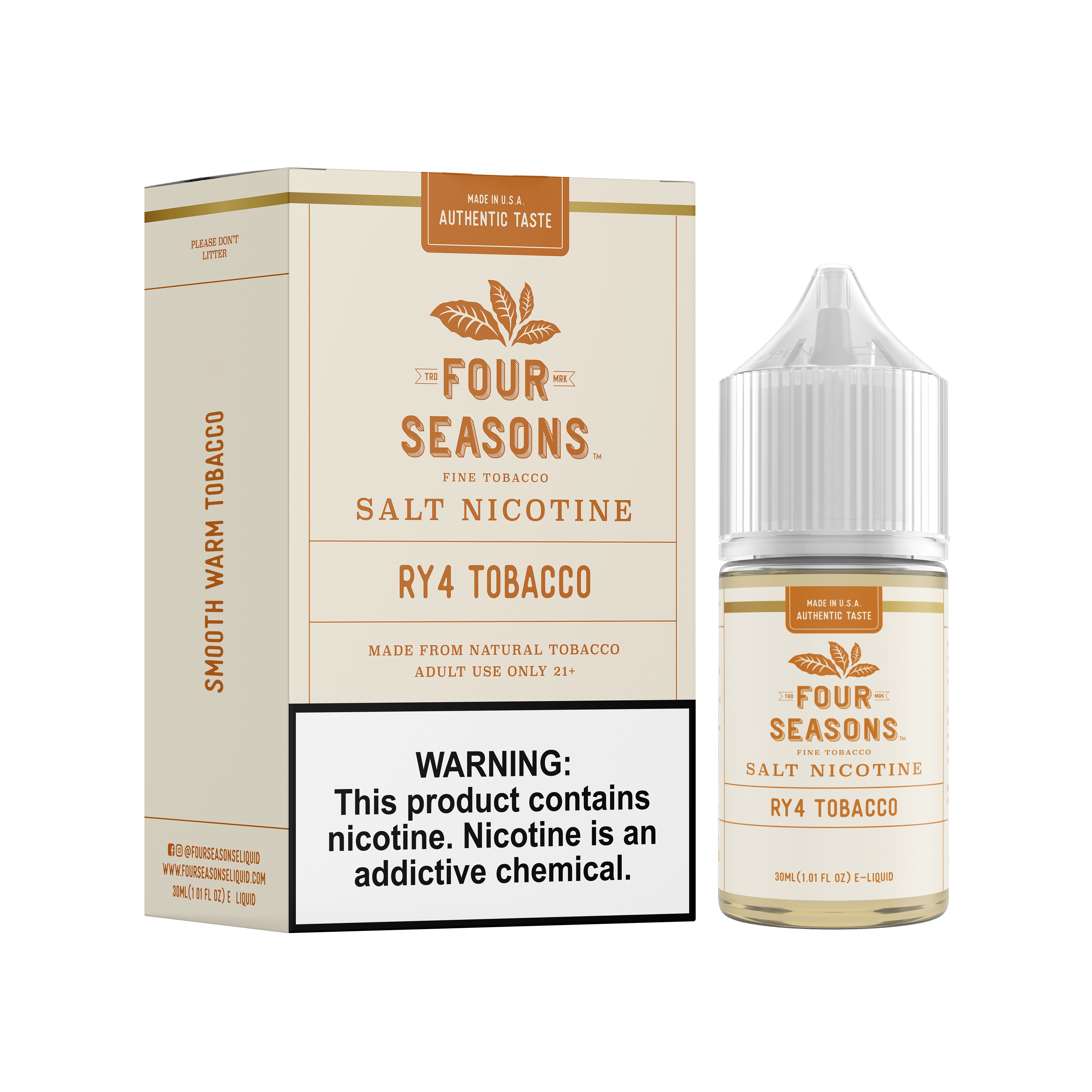 Four Seasons Salt - RY4 Tobacco 30mL