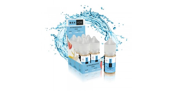 Glas BSX ICE Salt - Strawnana Ice 30mL, bsx vapor, bsx ice, bsx ice salt