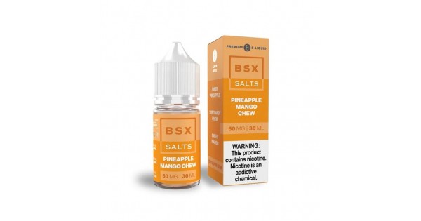 Glas BSX Salts - Pineapple Mango Chew 30mL, bsx vapor, bsx salts