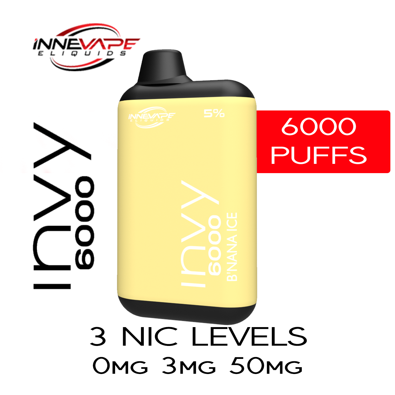 Invy 6000 Disposable 5%, innevape