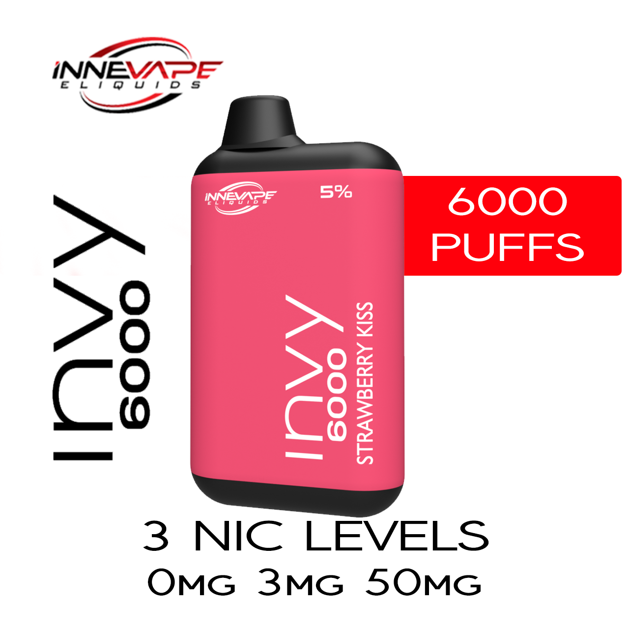 Invy 6000 Disposable 5%, innevape
