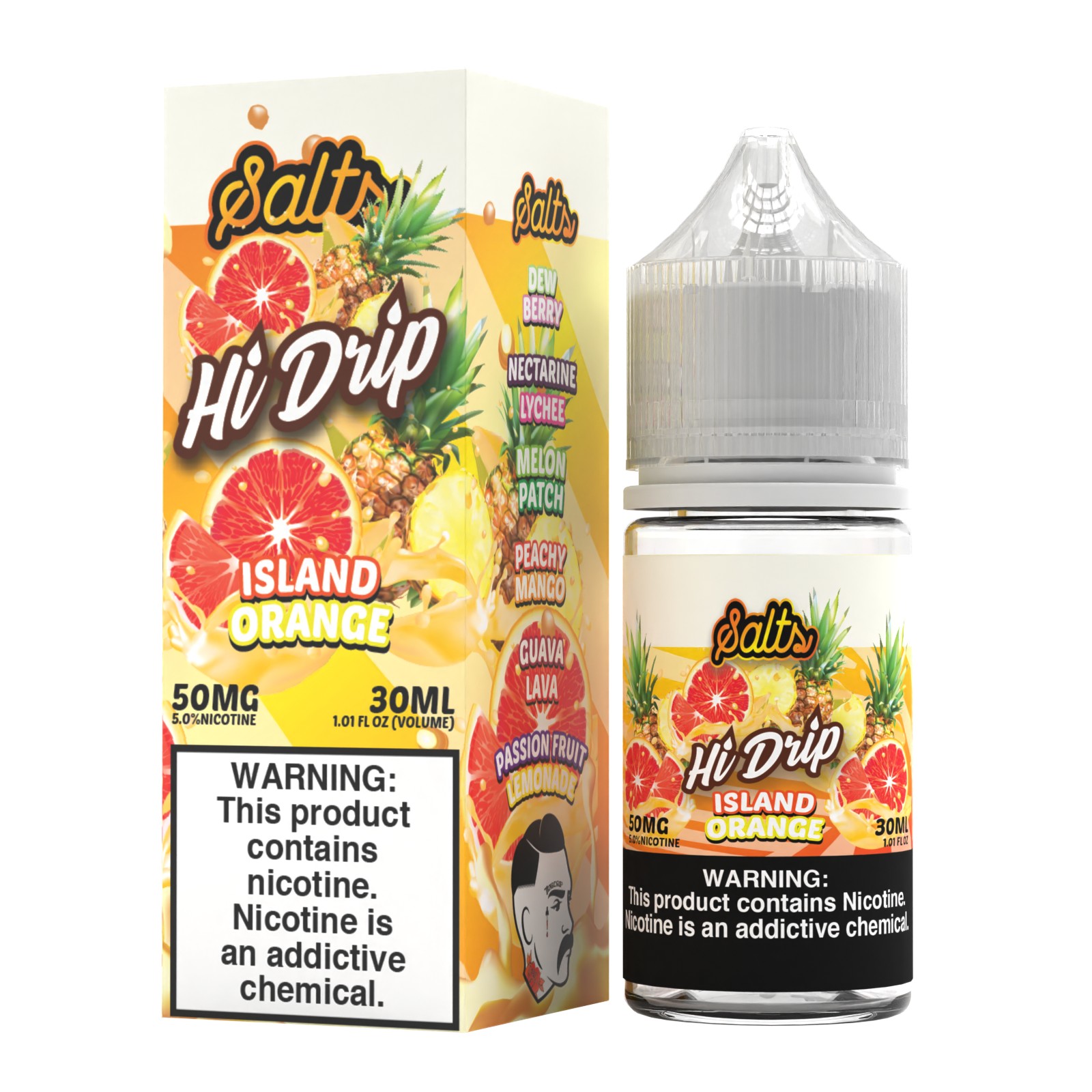 Hi-Drip Salt - Island Orange 30mL Blood Orange Pineapple