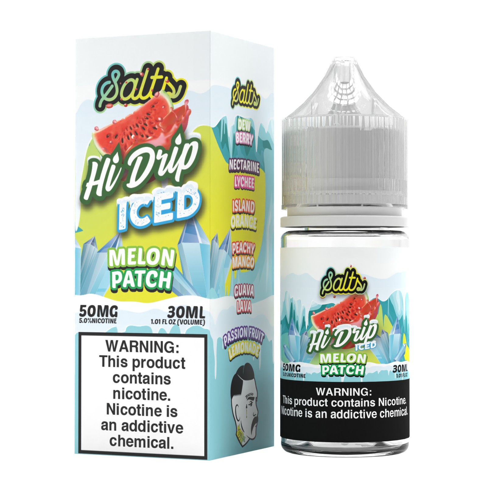 Hi-Drip Salt - Melon Patch Iced 30mL Watermelons Ice