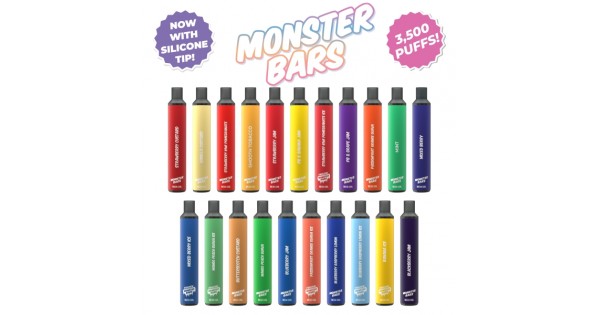 Monster Bar 3500 Disposable 5% Jam monster monster vape labs