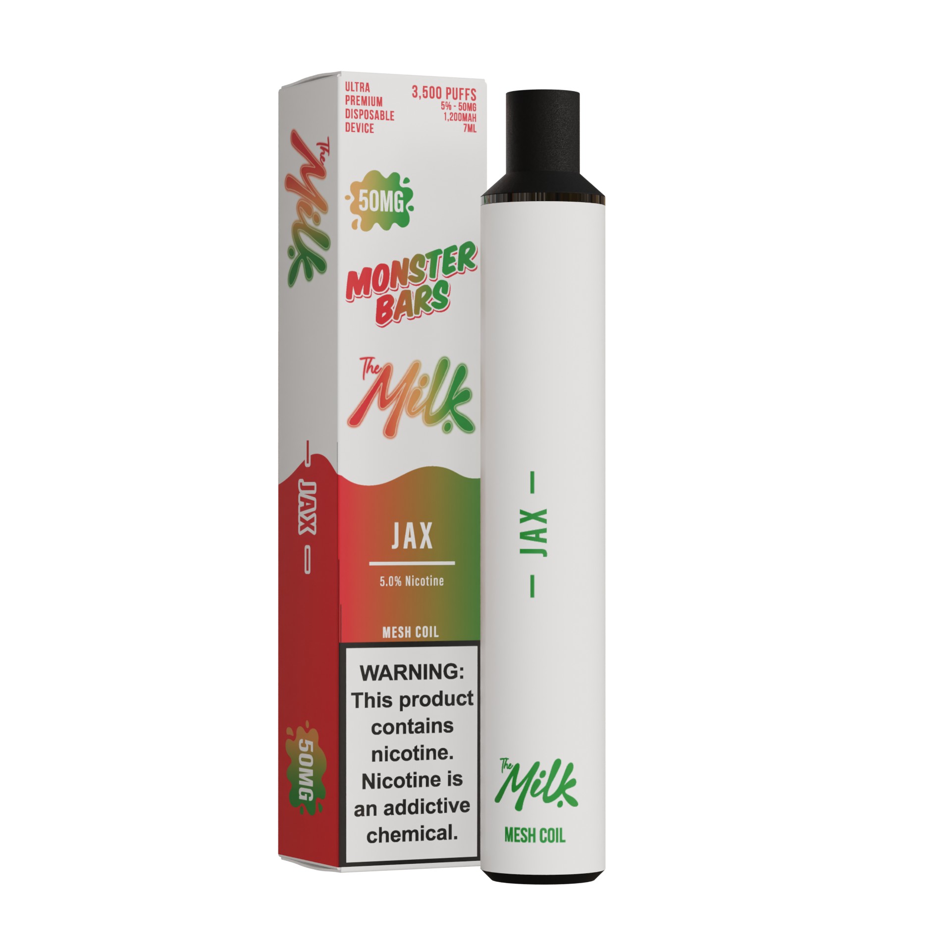 Monster Bar 3500 Disposable 5%, jam monster, monster vape labs ...