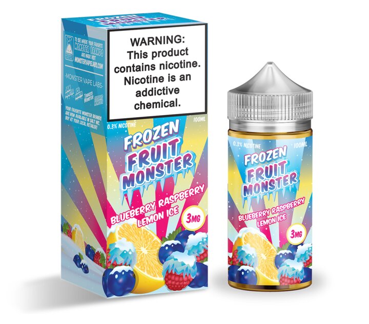 Frozen Fruit MONSTER Synthetic - Blueberry Raspberry Lemon ICE 100mL ...