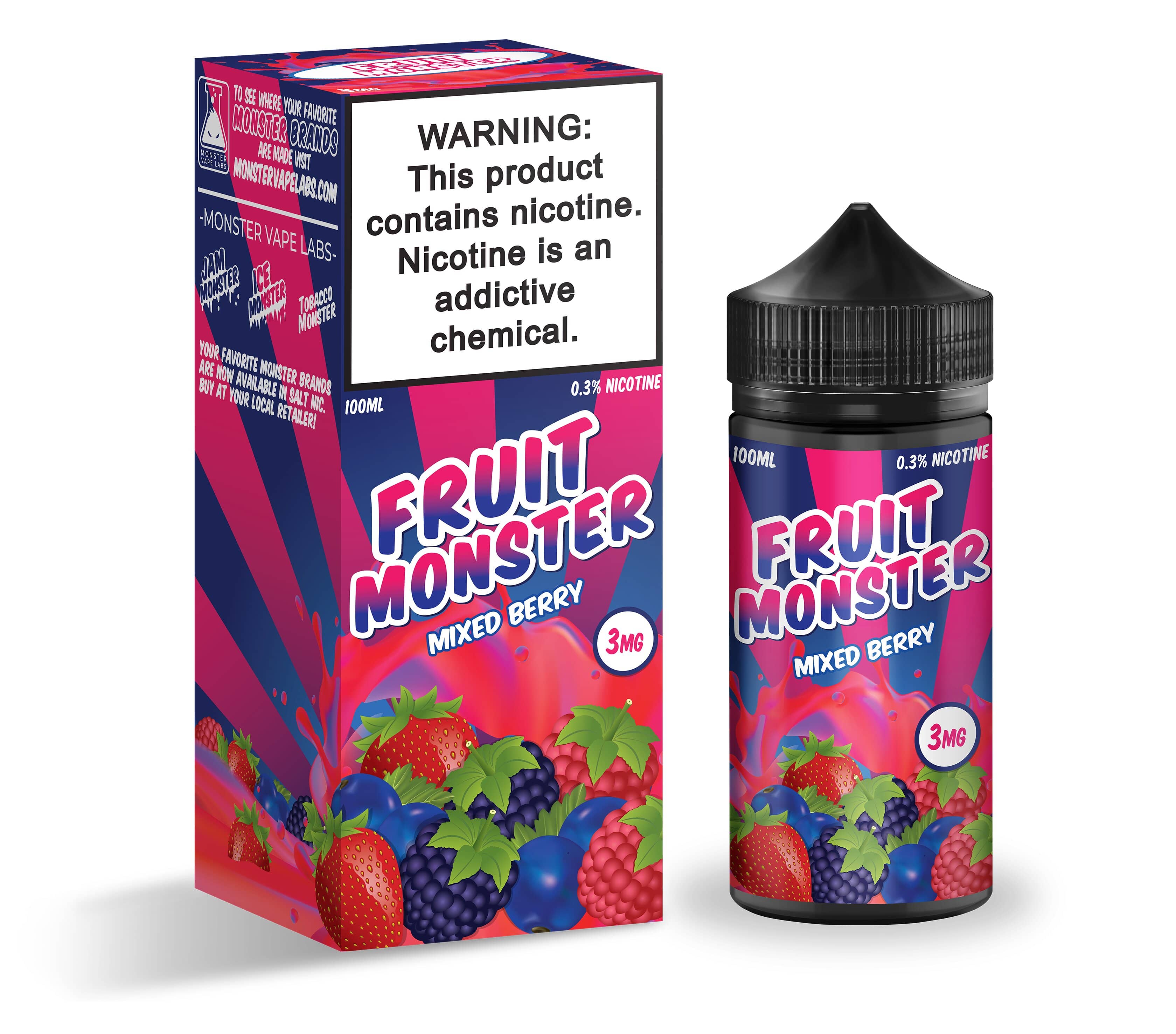 Fruit MONSTER Synthetic - Mixed Berry 100mL, fruit monster
