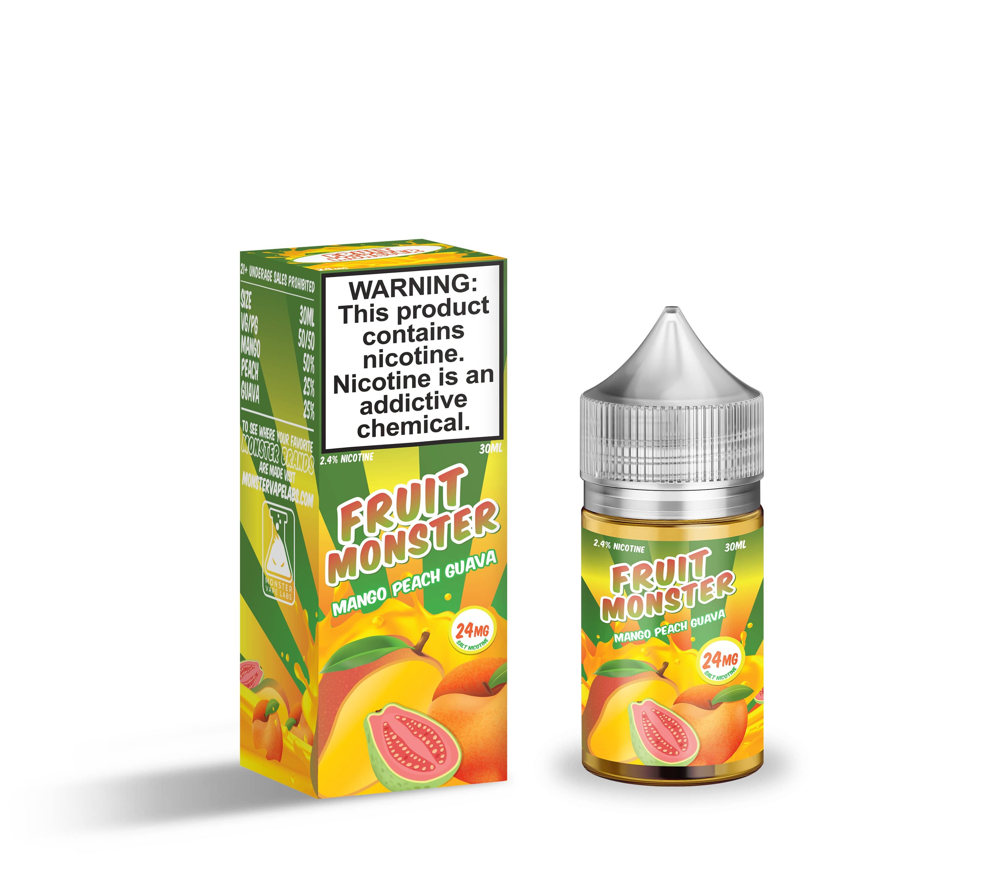 Fruit MONSTER Synthetic Salt - Mango Peach Guava 30mL, fruit monster ...