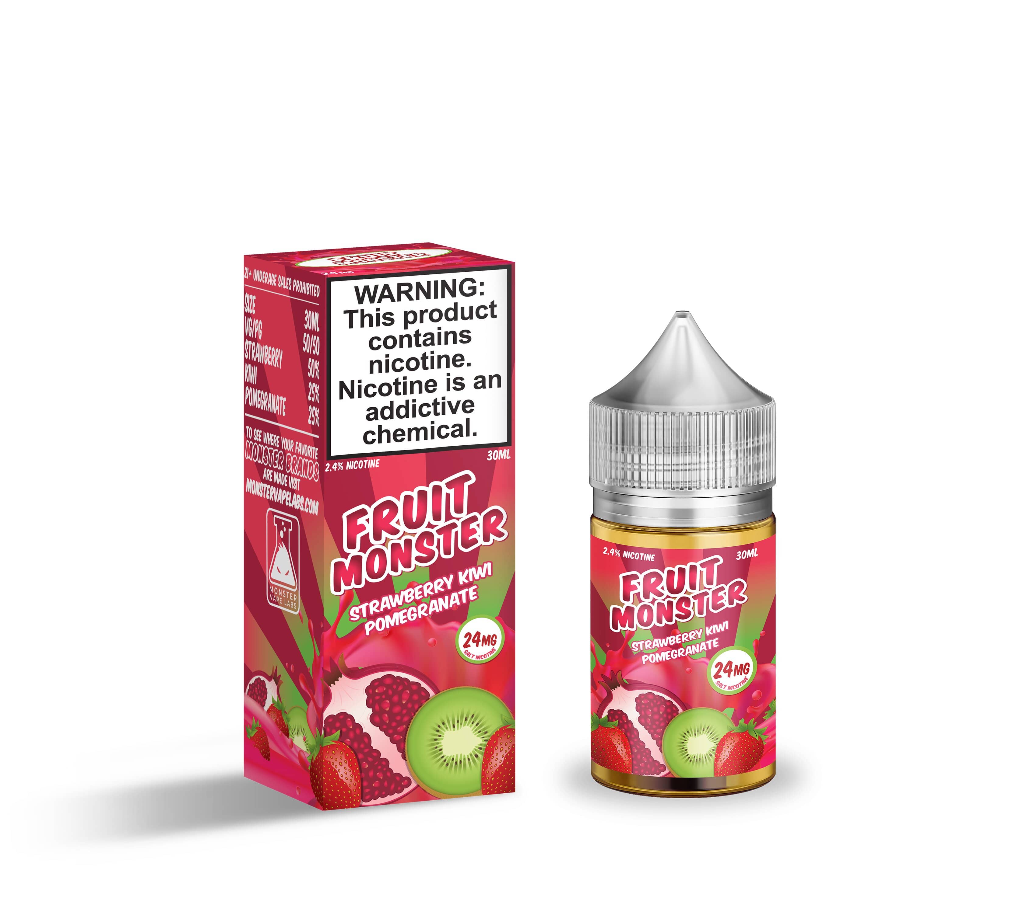 Fruit MONSTER Synthetic Salt - Strawberry Kiwi Pomegranate 30mL, fruit ...