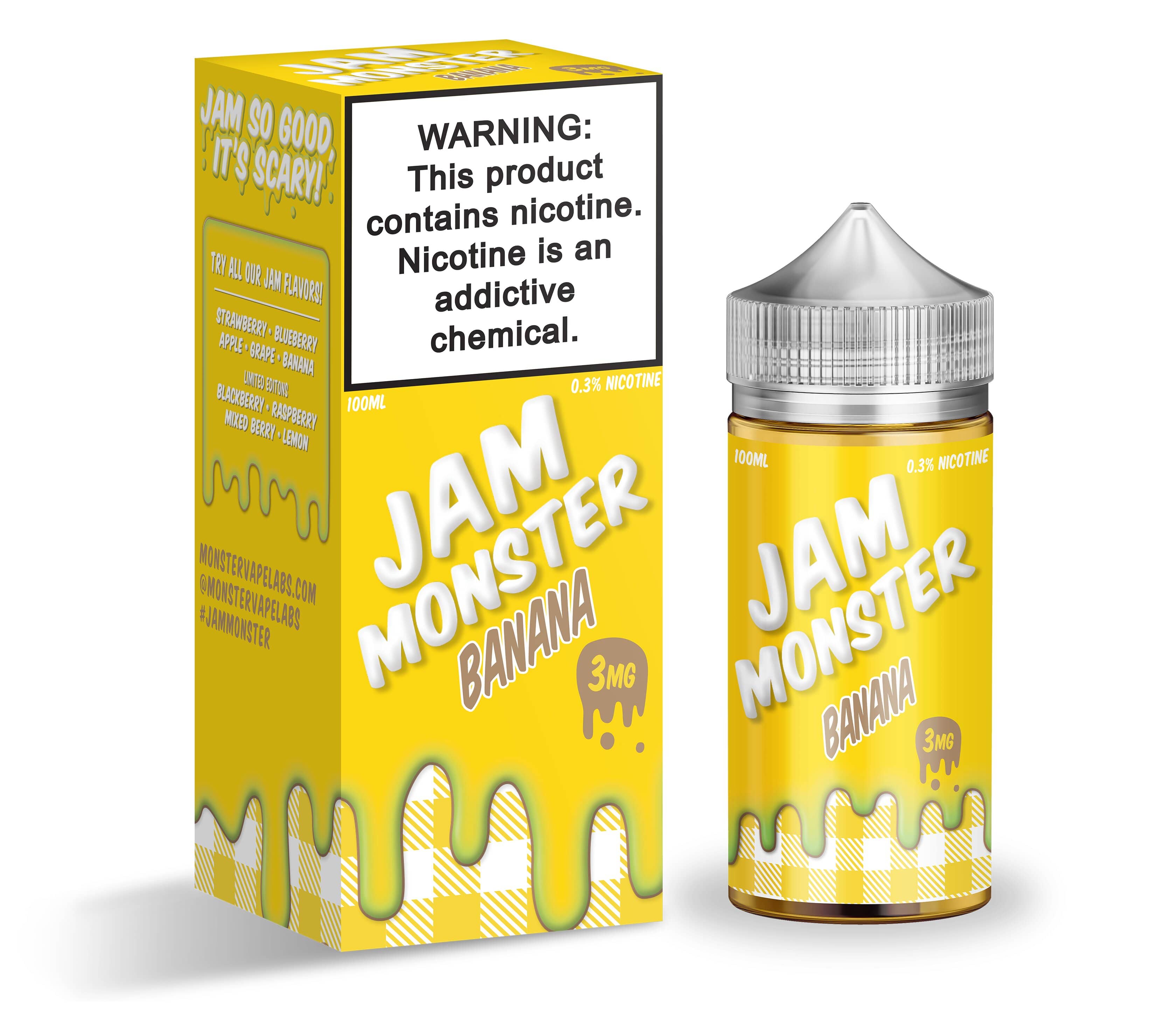 Jam MONSTER Synthetic - Banana Jam 100mL, jam monster