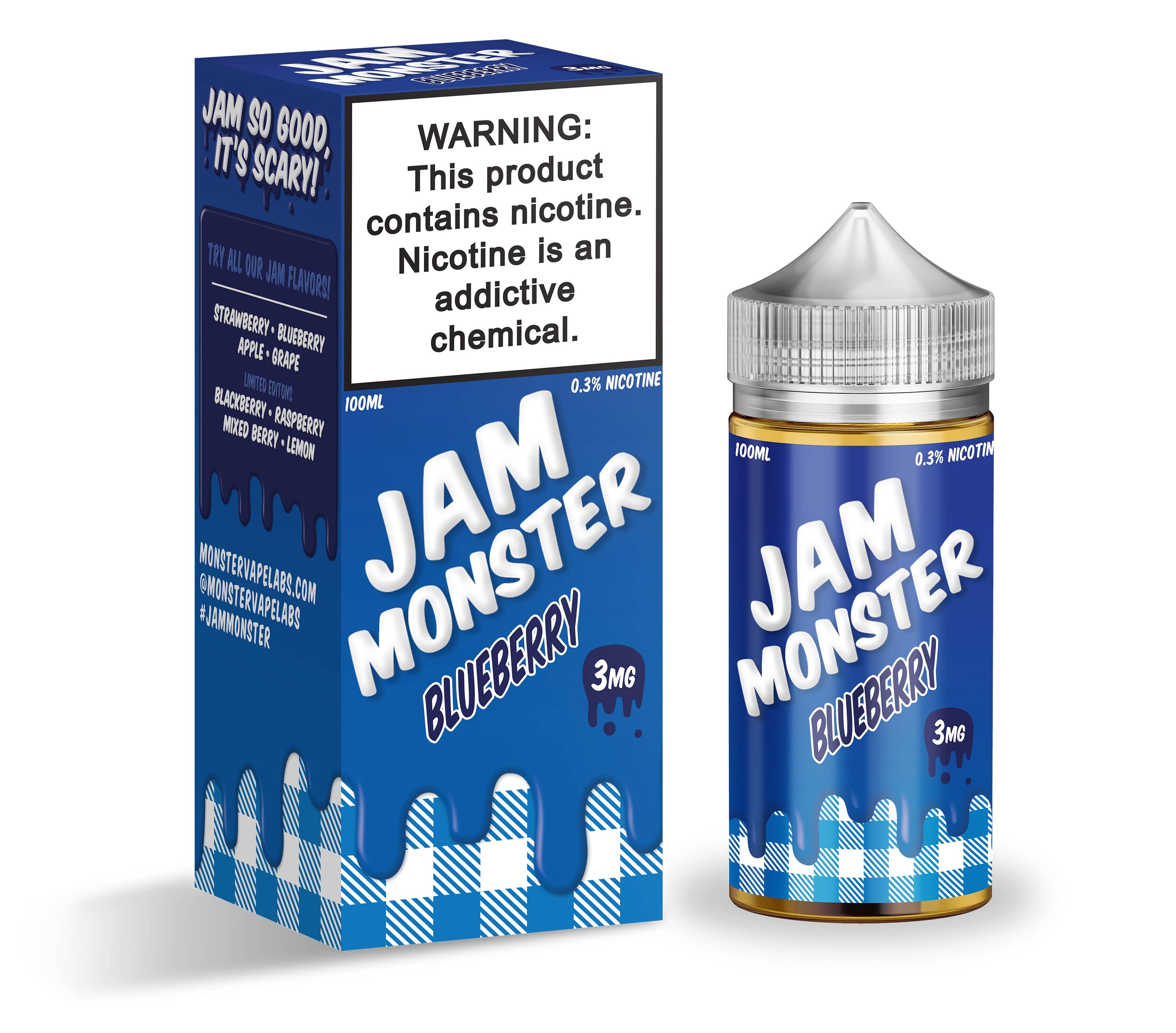 Jam MONSTER Synthetic - Blueberry Jam 100mL, jam monster