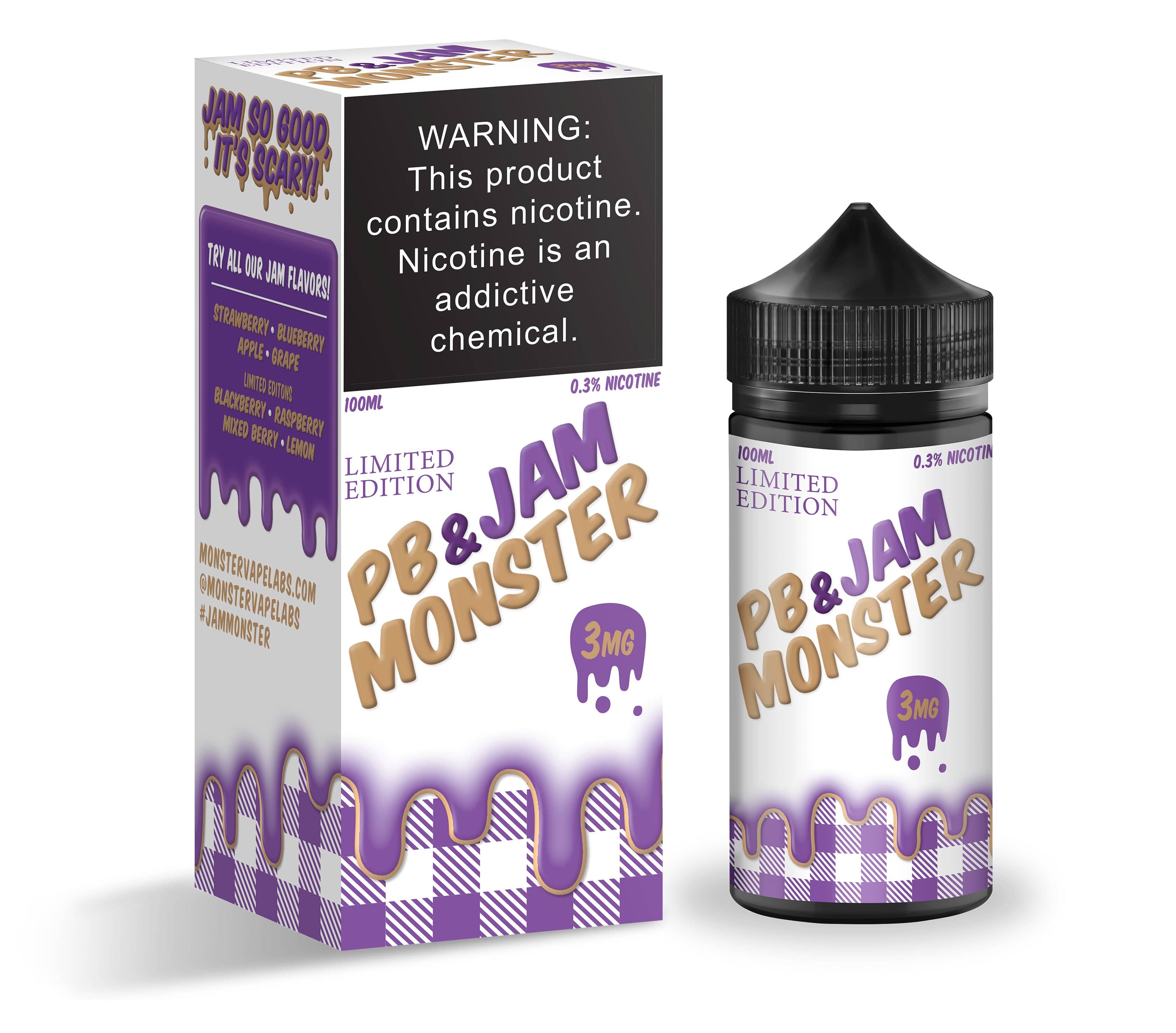 Jam MONSTER Synthetic - PB & Jam Grape 100mL, pb & jam monster