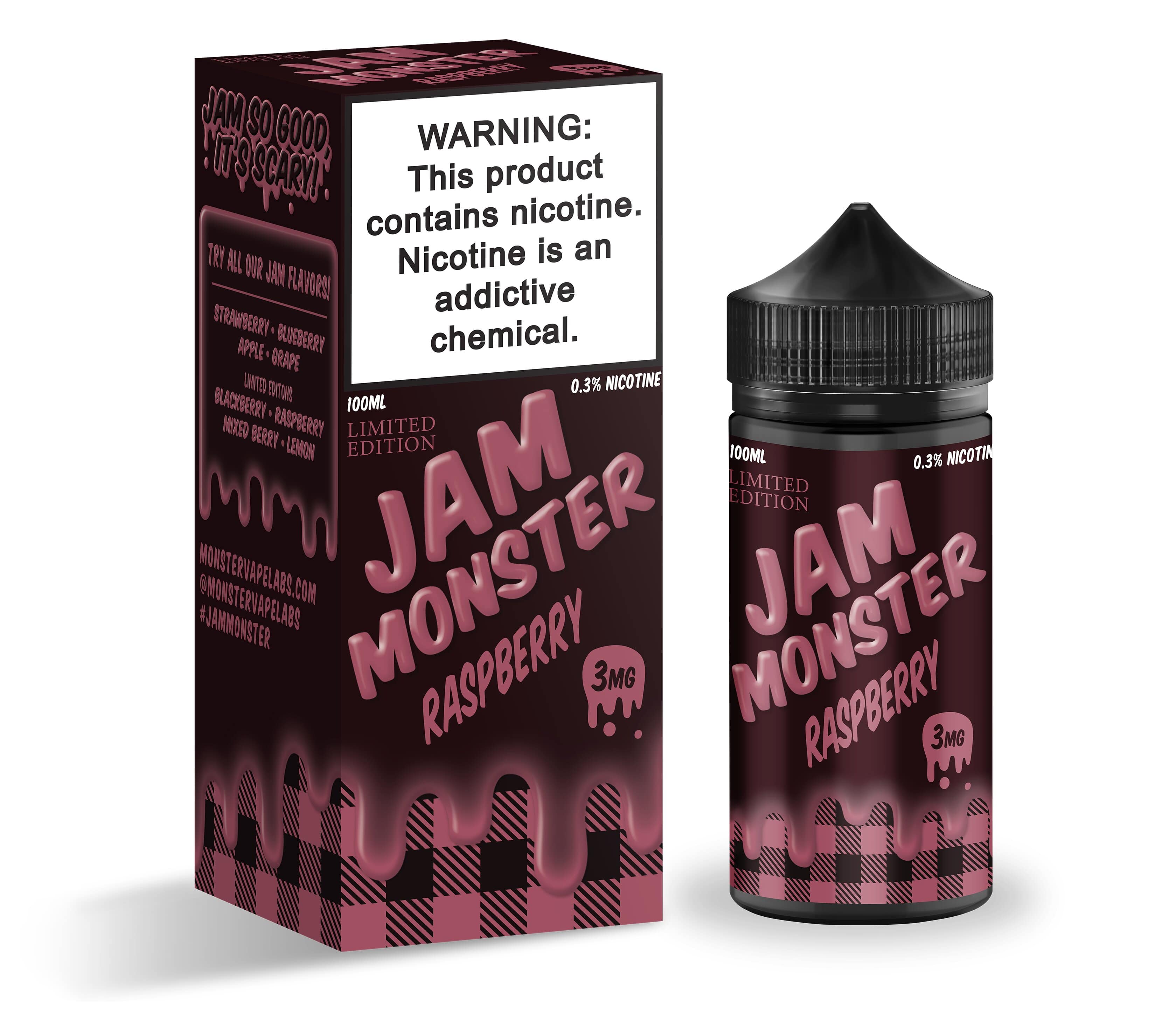Jam MONSTER Synthetic - Raspberry Jam 100mL, jam monster