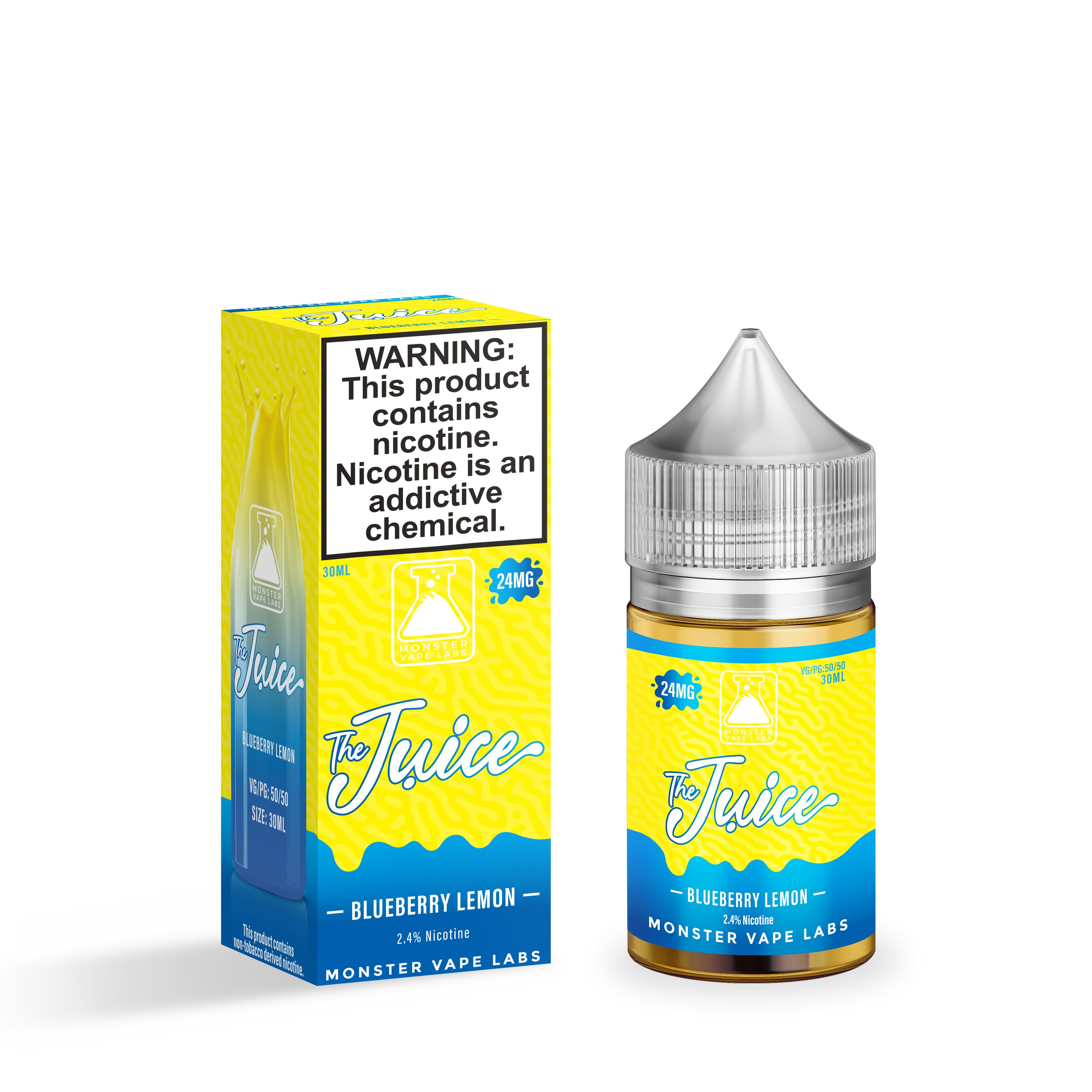 The Juice Synthetic Salt by MONSTER Vape Labs - Blueberry Lemon 30mL ...