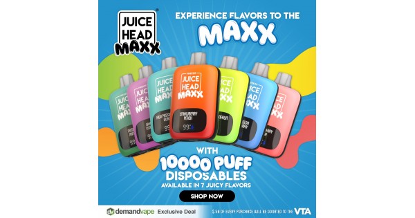 Juice Head Maxx 10000 Disposable 5%, juice head maxx 10k, juice head ...