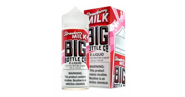 Big Bottle Co - Strawberry Milk 120mL doctor big vapes bams cannoli ...