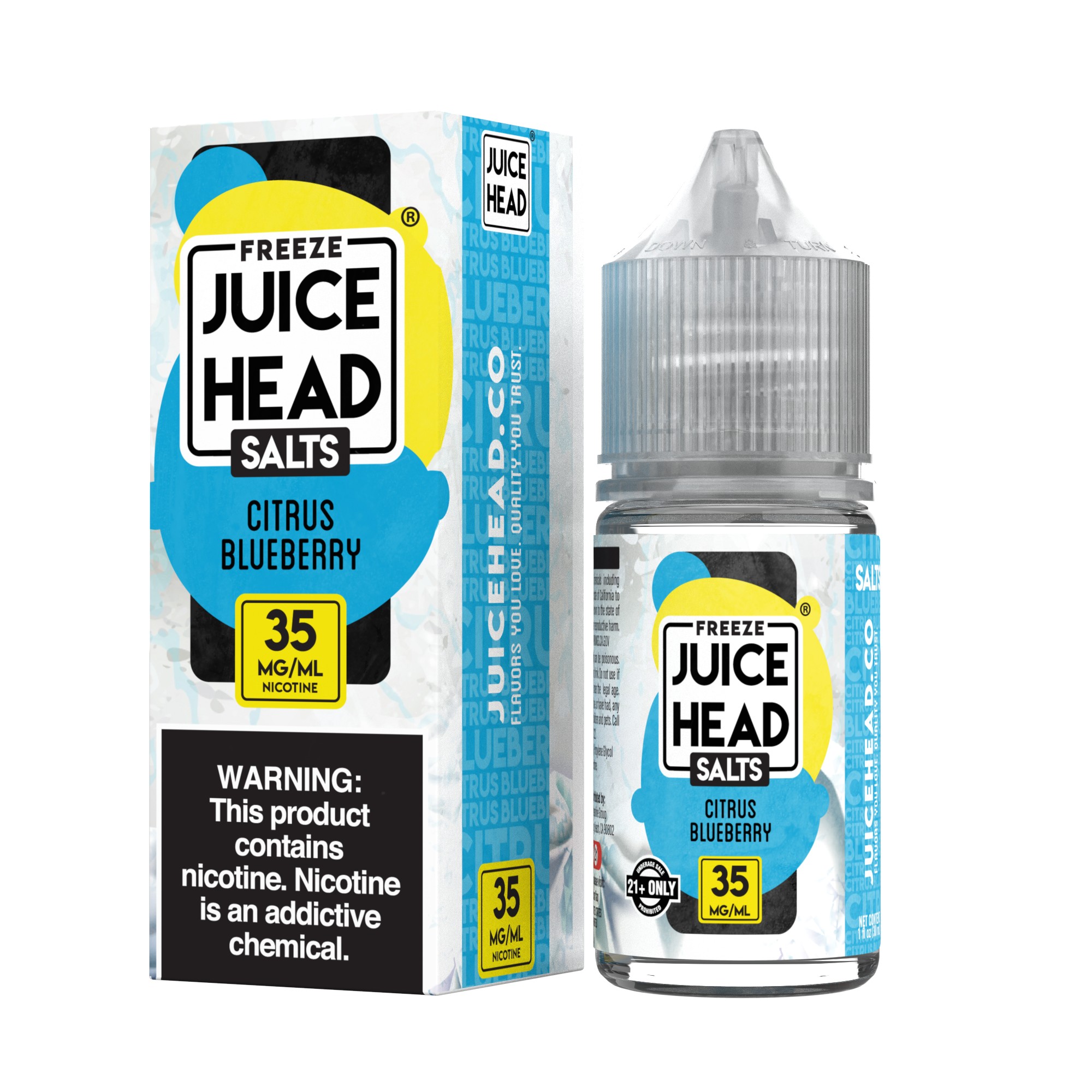 Juice Head Salts - Citrus Blueberry FREEZE 30mL, juice head freeze ...
