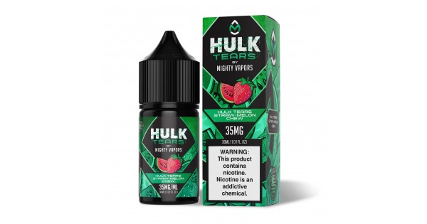 Hulk Tears Salt by Mighty Vapors - Hulk Tears Straw-Melon Chew 30mL
