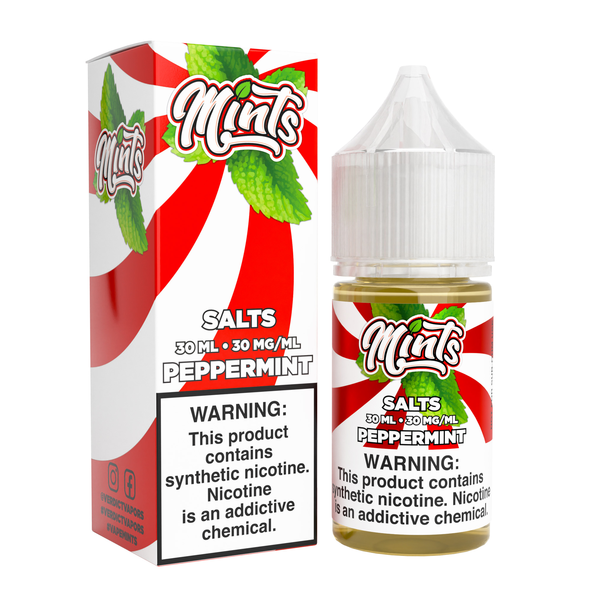 Mints Synthetic Salt - Peppermint 30mL