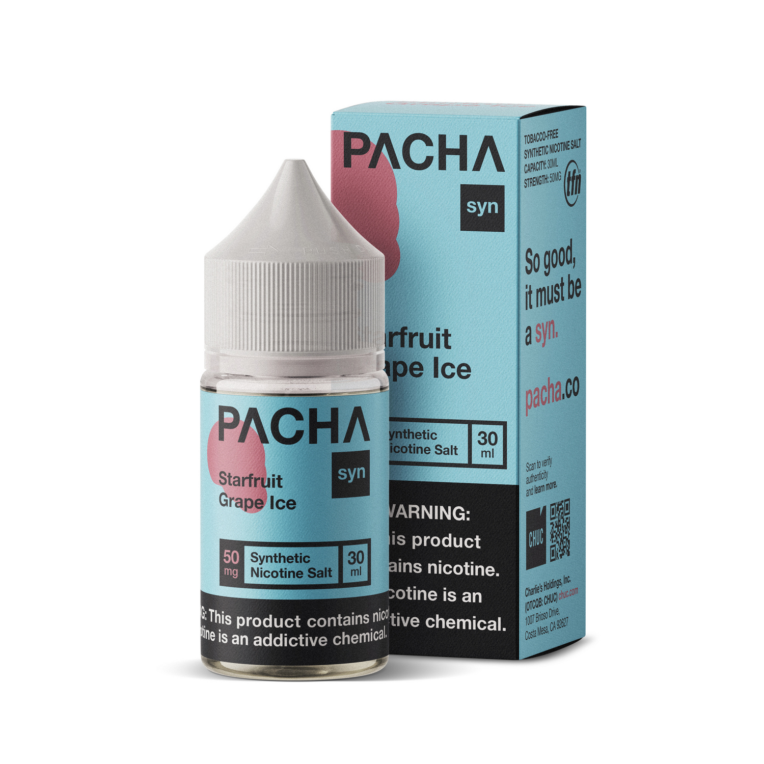 Pacha Mama Synthetic Salt - Starfruit Grape Ice 30mL