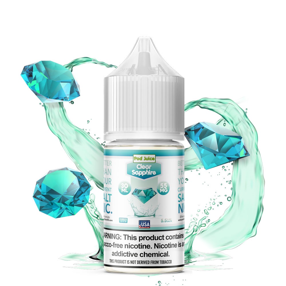 Pod Juice Synthetic Salt - Clear Sapphire 30mL