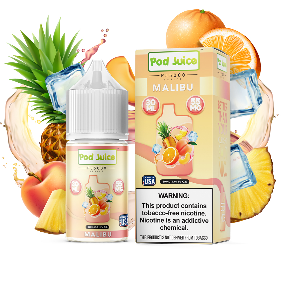 Pod Juice PJ 5000 Series Synthetic Salt - Malibu 30mL, pod juice 5000s ...