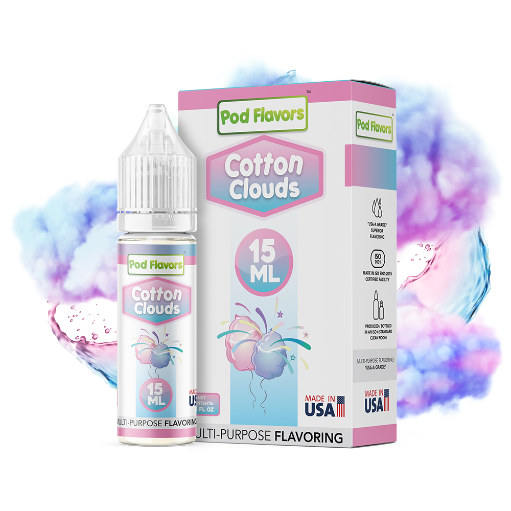 Pod Flavors Multi-Purpose Flavoring 15mL - Cotton Clouds, pod juice ...