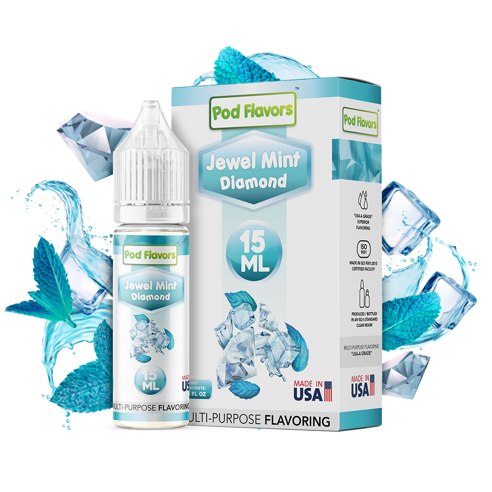 Pod Flavors Multi-Purpose Flavoring 15mL - Jewel Mint Diamond, pod ...