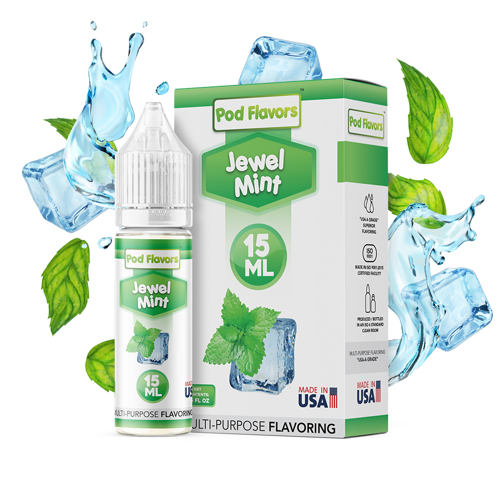 Pod Flavors Multi-Purpose Flavoring 15mL - Jewel Mint, pod juice ...