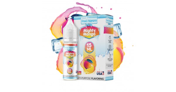 Pod Flavors Multi-Purpose Flavoring 15mL - Mighty Mango Ice, pod juice ...