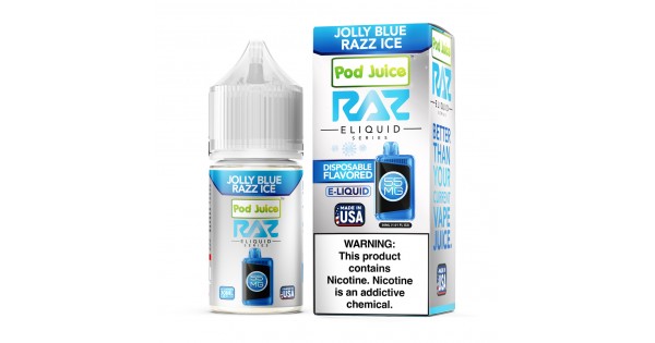 RAZ x Pod Juice Synthetic Salt - Jolly Blue Razz Ice 30mL