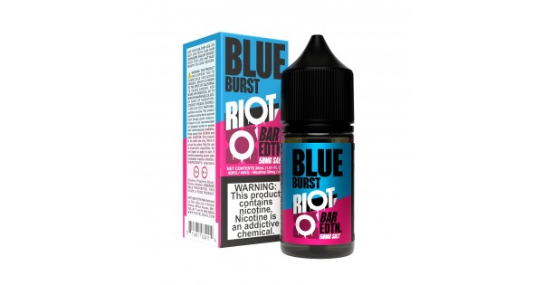 Riot Bar EDTN Salt - Blue Burst 30mL, riot bar edition