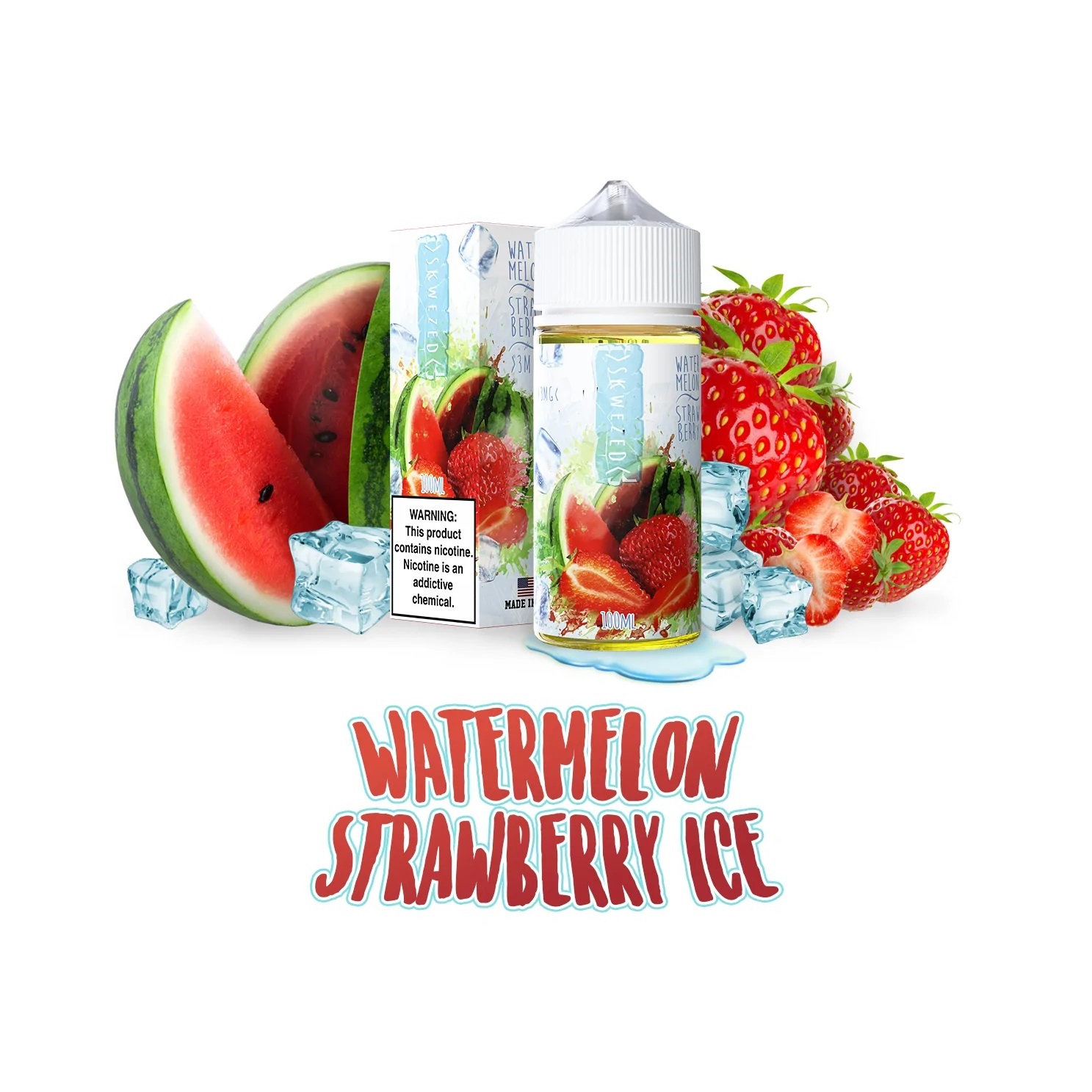 SKWĒZED ICE MIX - Watermelon Strawberry Ice 100mL