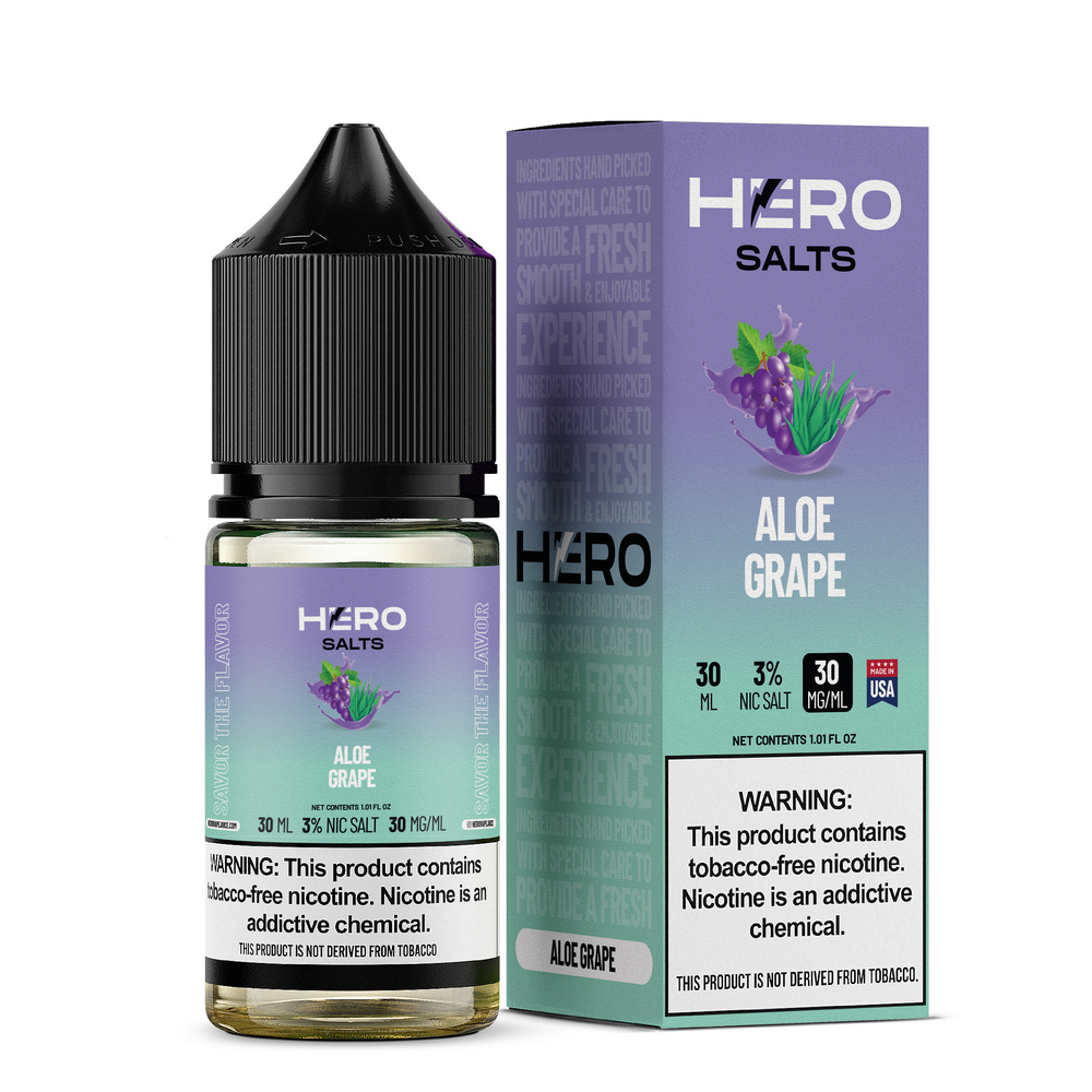 Hero Synthetic Salt - Aloe Grape 30mL, take off