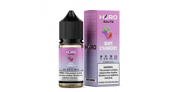 TKE Hero Synthetic Salt - Grape Strawberry 30mL, take off