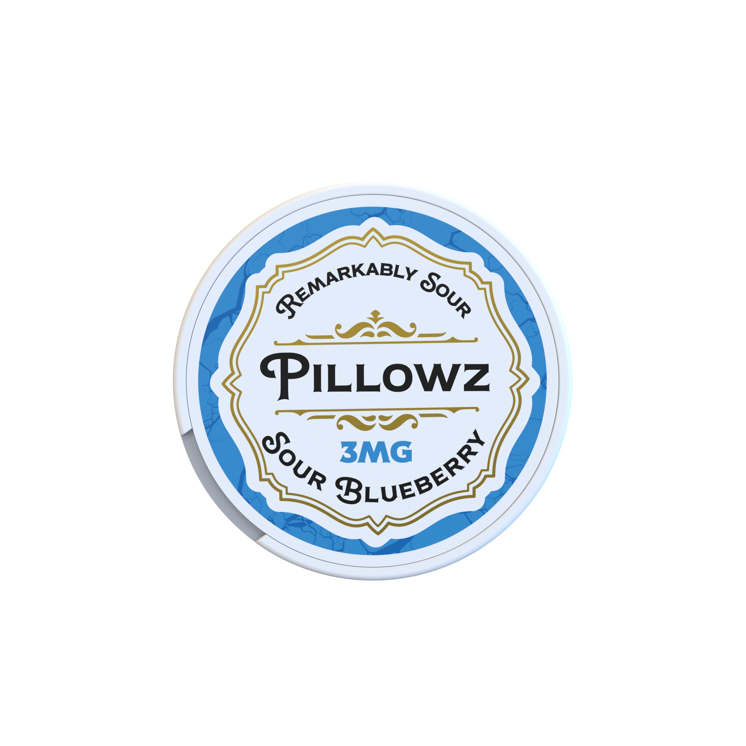 Pillowz Pouches 5pk - Sour Blueberry, nicotine pouch, nic pouch
