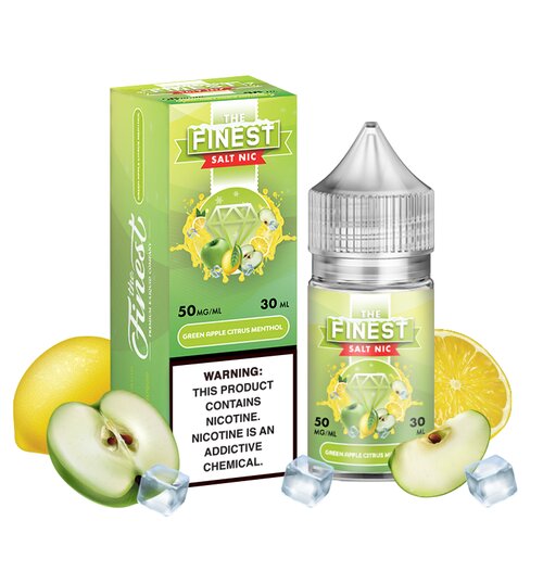 The Finest Salt Nic - Green Apple Citrus Menthol 30mL
