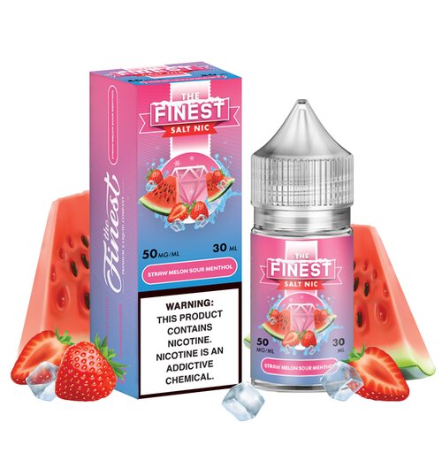 The Finest Salt Nic - Straw Melon Sour Menthol 30mL