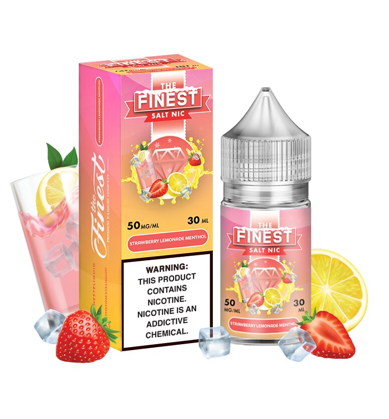 The Finest Salt Nic - Strawberry Lemonade Menthol 30mL