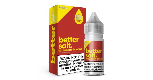 Better Salt by Vapetasia - Strawberry Banana 30mL, vapetasia better salt