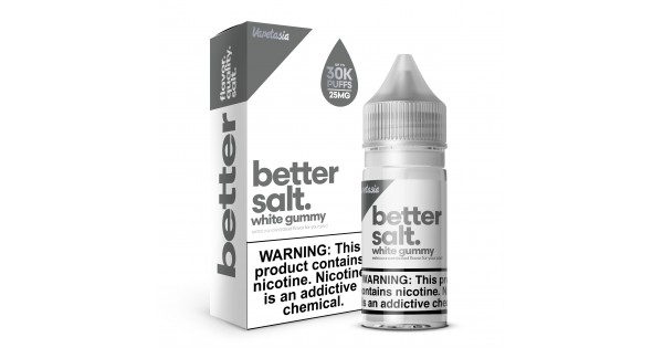 Better Salt by Vapetasia - White Gummy 30mL, vapetasia better salt